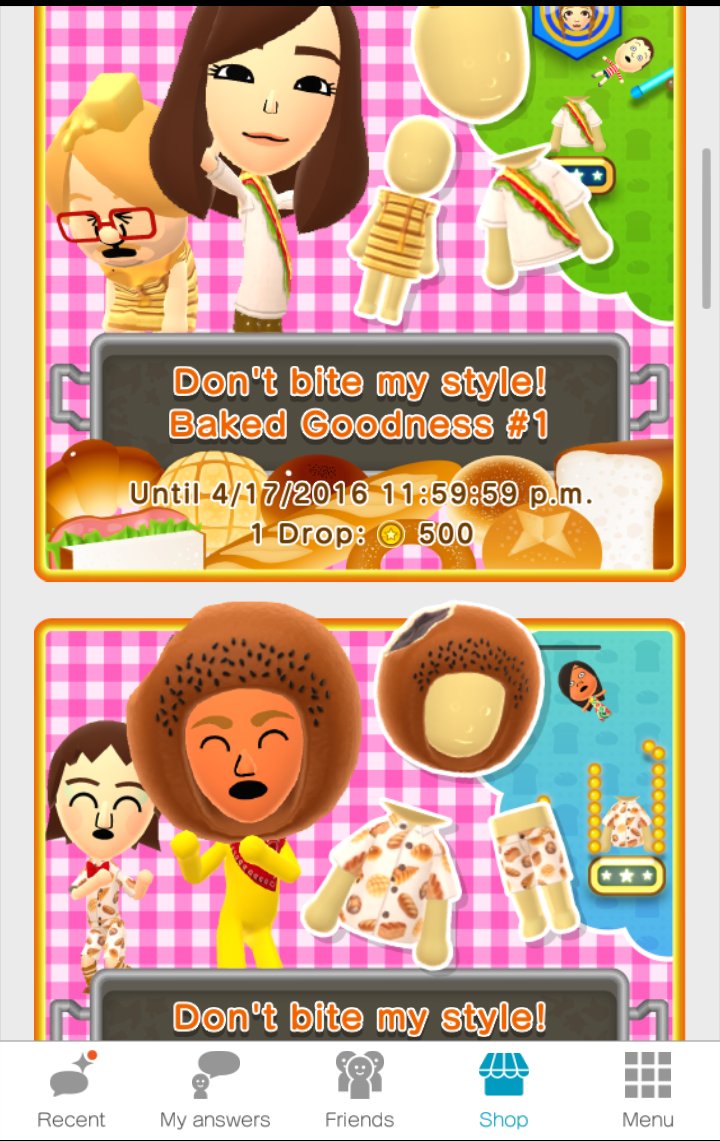 Miitomo: new update available (Ver. 1.1.0), new clothing items ...