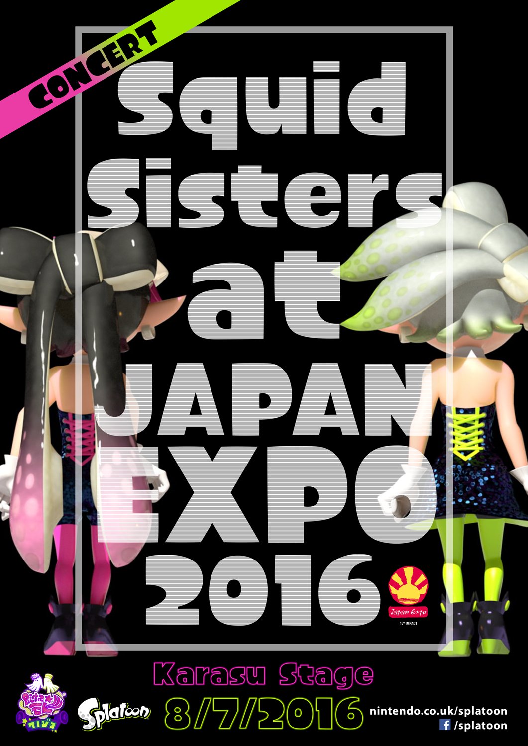 Splatoon: another concert for the Squid Sisters, at the Japan Expo ...