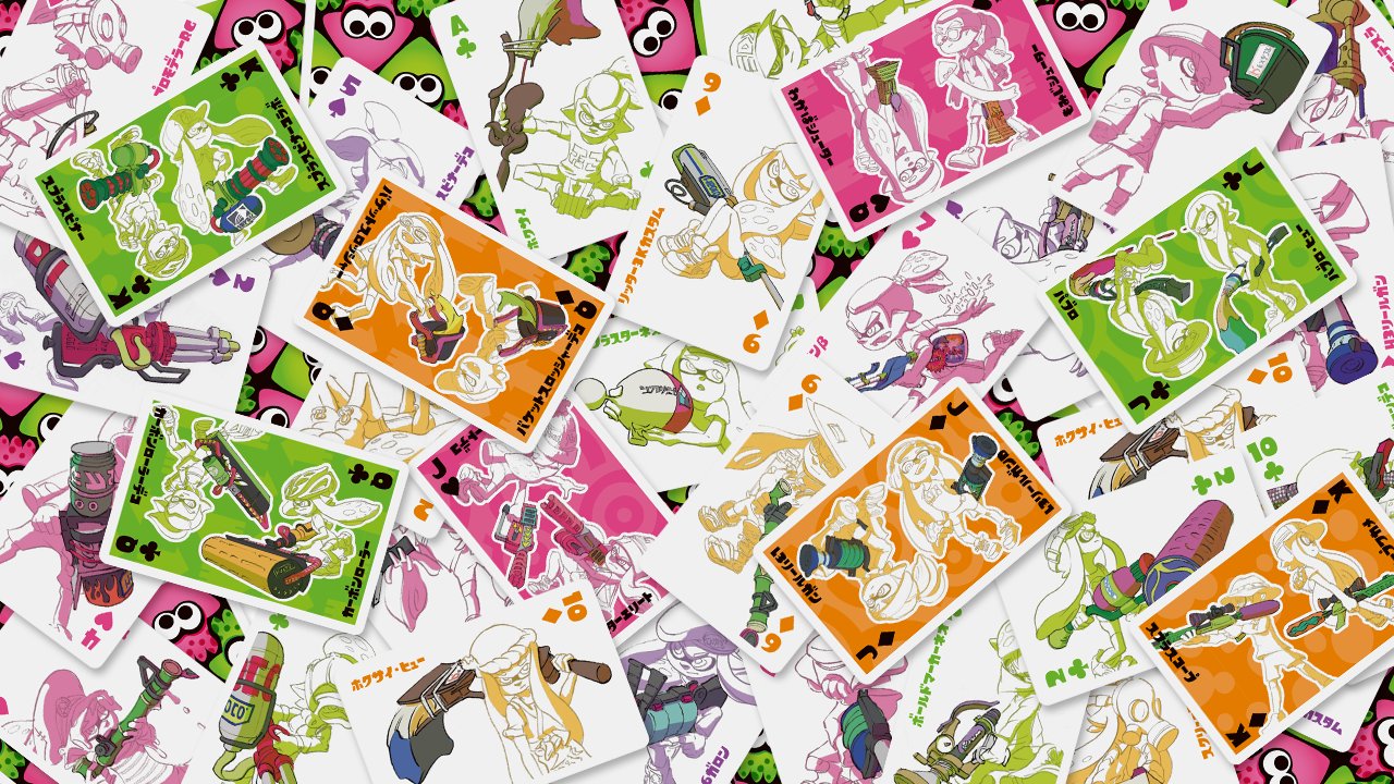 [Japan] Splatoon: three sets of playing cards releasing in July ...
