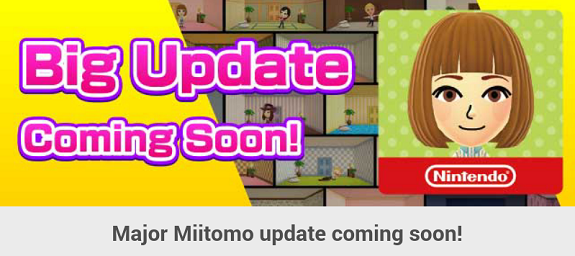 Miitomo: major update coming soon, will add "messages", room ...