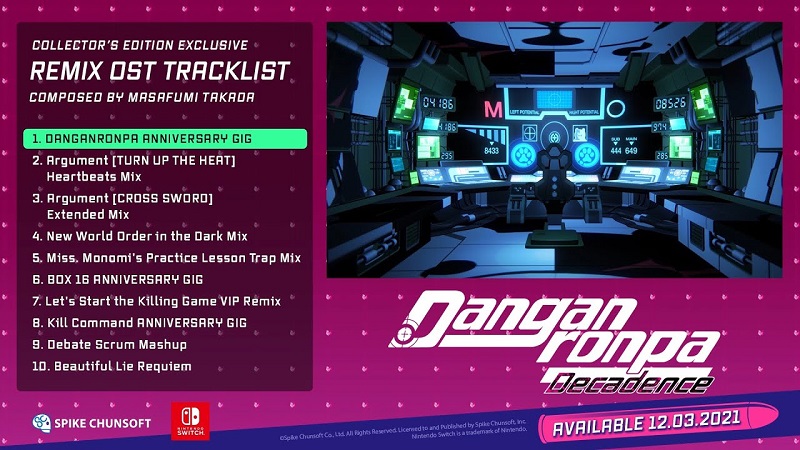 Danganronpa Decadence: Collector’s Edition Exclusive Remix OST Sampler ...