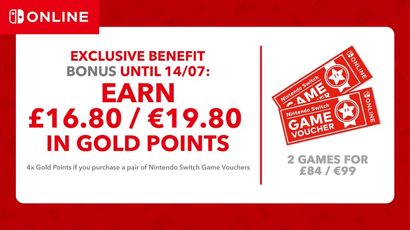 [Europe / Oceania] Nintendo Switch Online: earn 4x Gold Points when ...