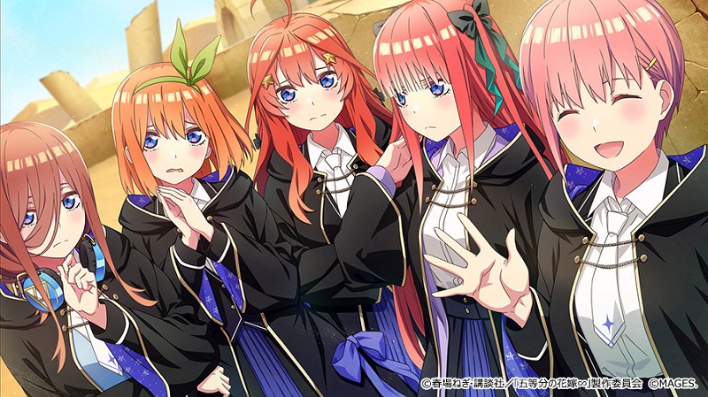 Gotoubun no Princess ~Gensou to Shinnen to Mahou Gakuin~ announced for ...
